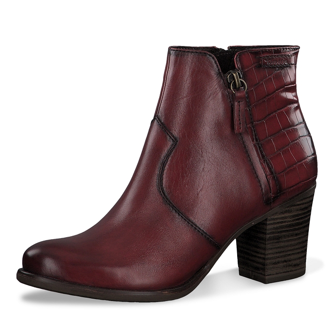 Lacroix Chausseur | Tamaris bottine 1.1.25338.585 rouge femme